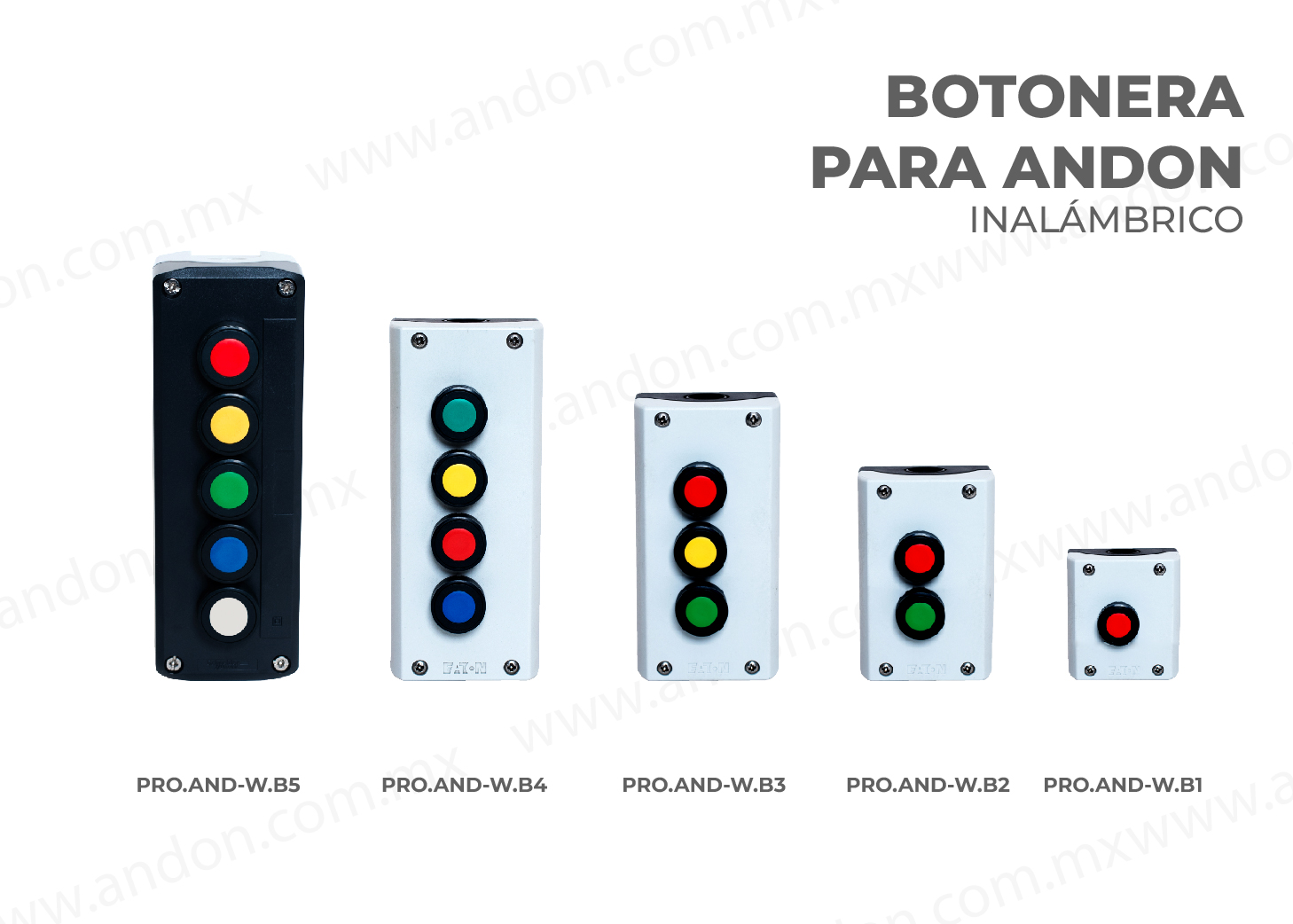 Botonera para Andon Inalámbrico - Andon | Herramientas Lean en México y ...